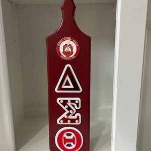 D9 Greeks | Other | Delta Sigma Theta Wooden Paddle Red | Poshmark